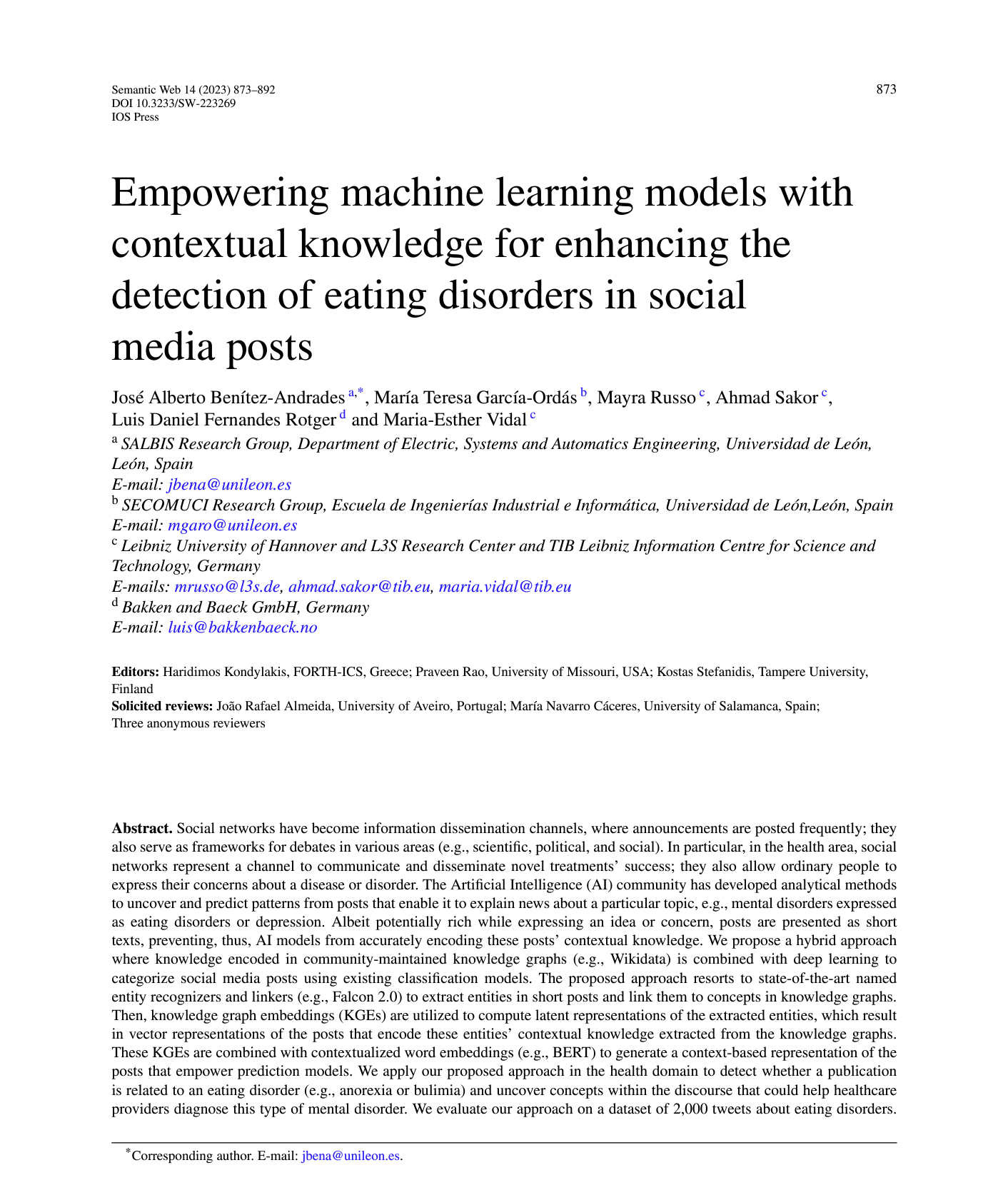 Empowering machine learning models with contextual knowledge for ...
